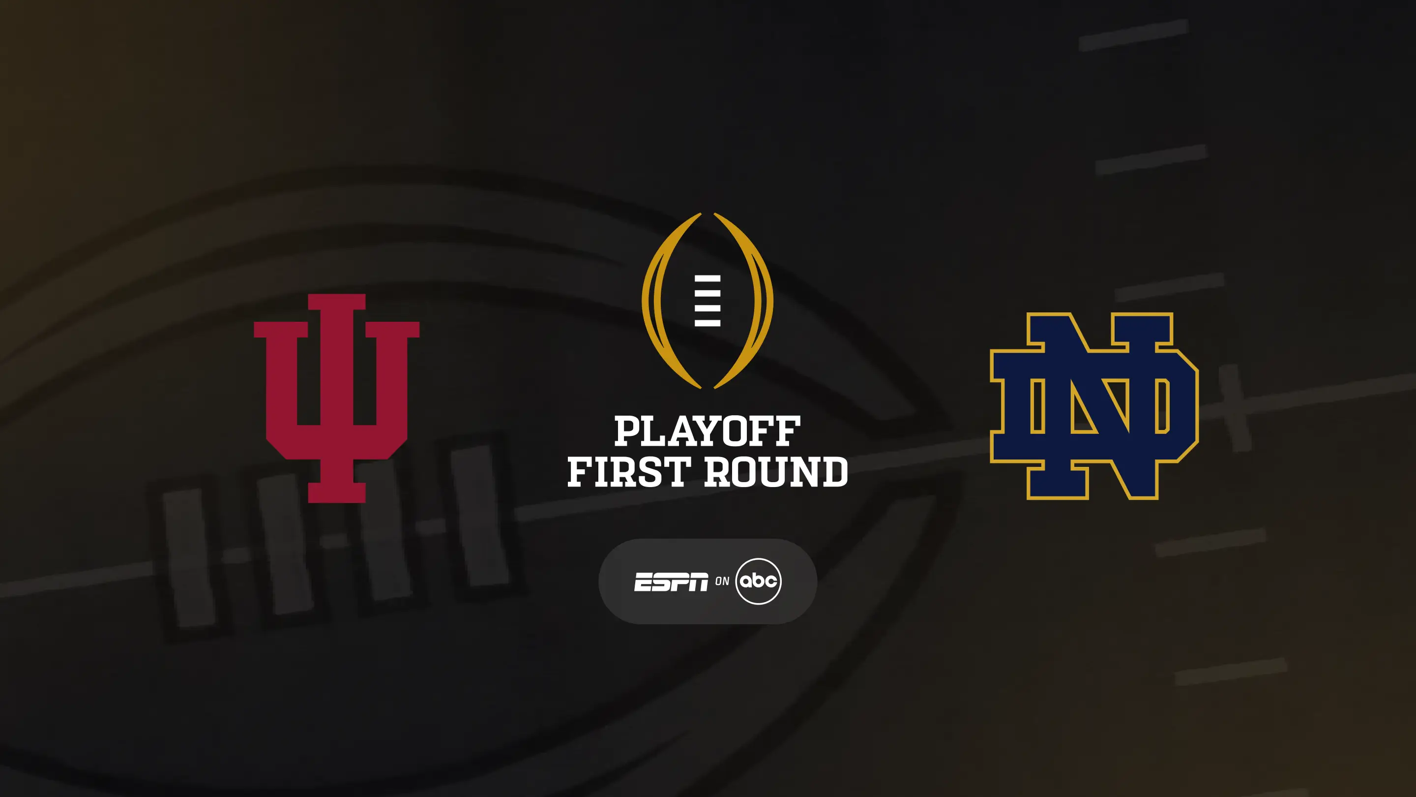 CFP First Round: #8 Indiana @ #5 Notre Dame